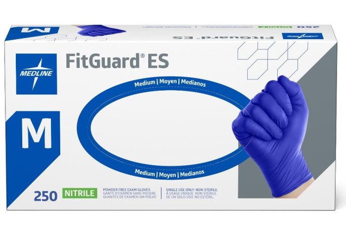 FitGuard ES Select Nitrile Exam Gloves Size M 250Ct