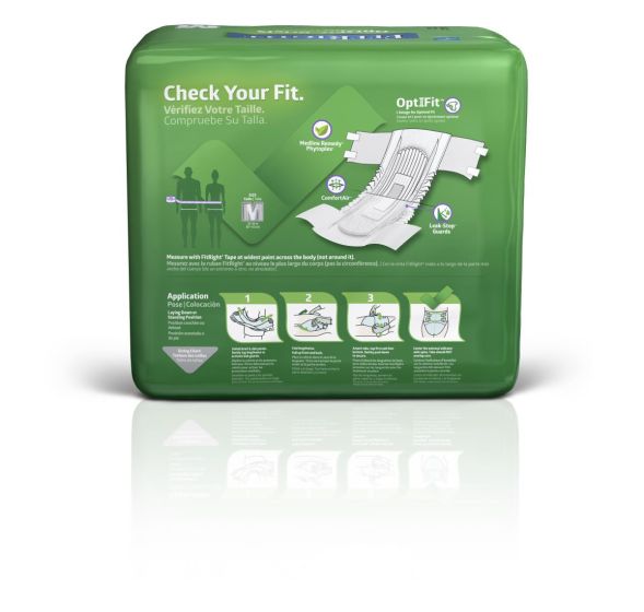 Medline FitRight OptiFit Super Brief with Remedy M 20Ct