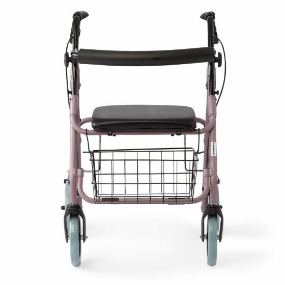 Medline Guardian Deluxe Aluminum Rollator Rose 1Ct