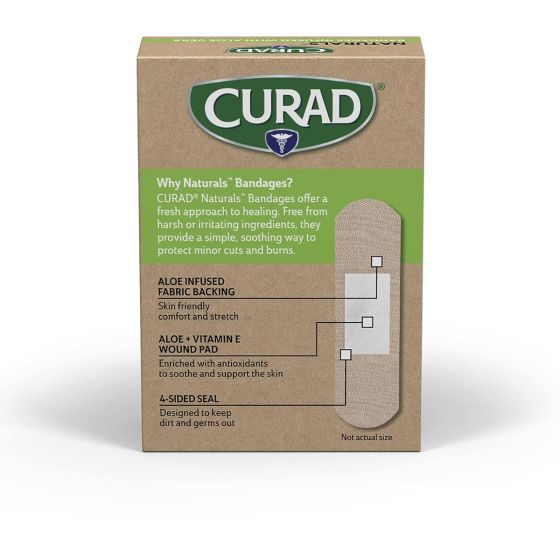 Curad Natural Bandages 30Ct