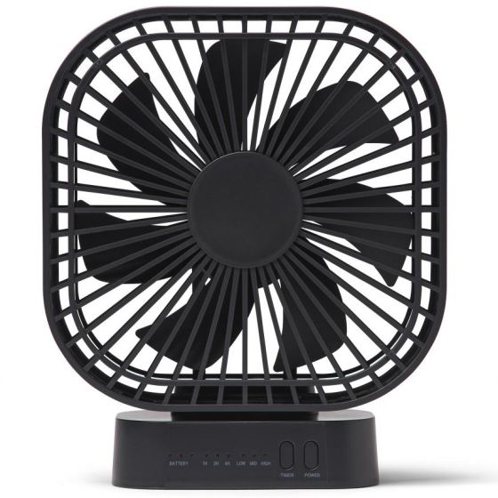 Portable Fan with 3 Speeds, 5in, Black, One
