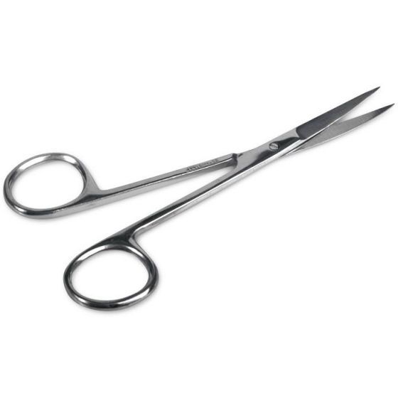 Iris Scissors, Single-Use, Curved, Standard, 4.5 in., Each