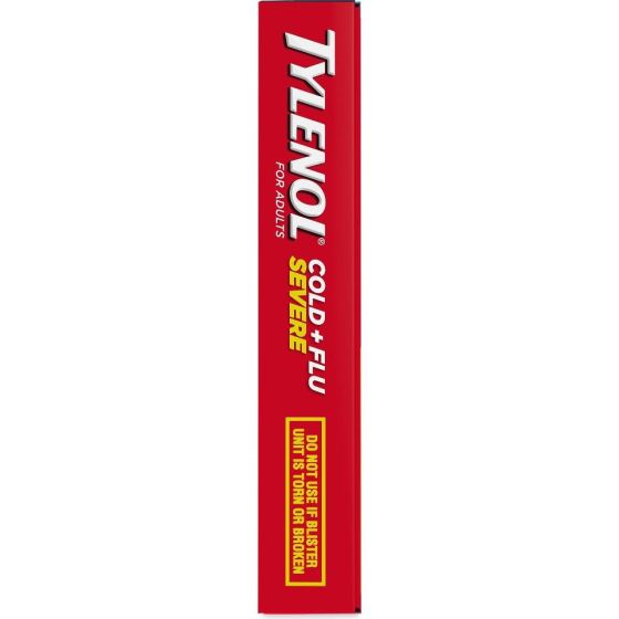 Tylenol Severe Cold And Flu Day And Night Multi Symptom Relief 24 Caplets Per Pack One Pack