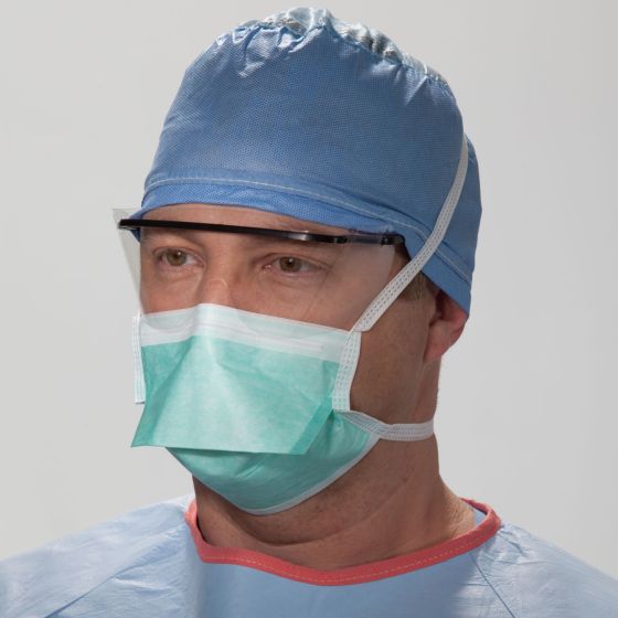 Halyard Duckbill Surgical Face Mask with Ties 50Ct