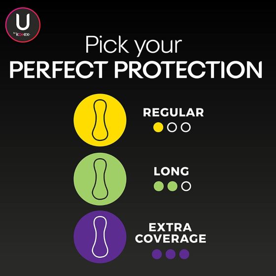 U by Kotex Security Regular Daily Panty Liners 64Ct