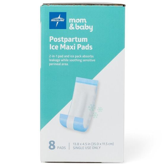 Medline Mom & Baby Postpartum Ice Maxi Pads 8Ct