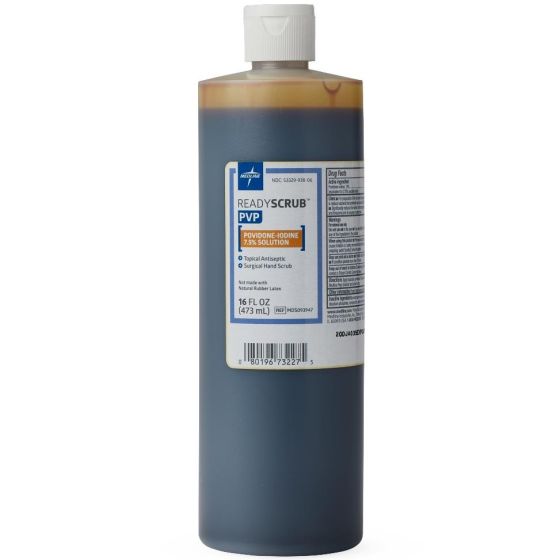 Povidone Iodine (PVP) Scrub Solution, 16 oz. Bottle, One