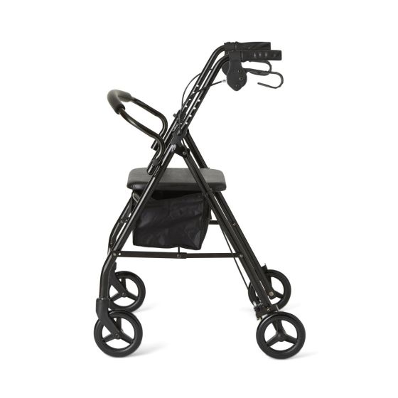 Medline Basic Rollator with 6in Wheels Black 1Ct