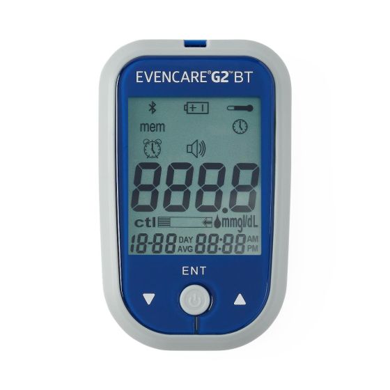 EVENCARE G2 Bluetooth Blood Glucose Monitoring Starter Kit 26Pc