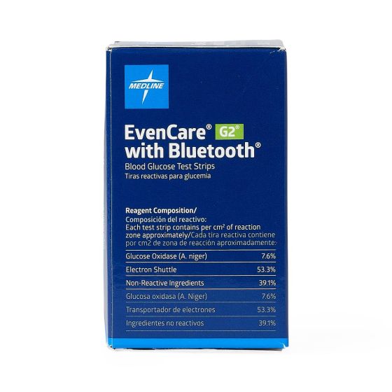EVENCARE G2 Bluetooth Blood Glucose Test Strips 600Ct