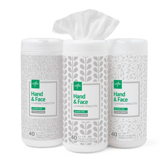 Medline Hand and Face Cleansing Wet Wipes 480Ct