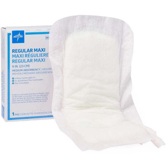 Medline Maxi Period Postpartum Pad 9in Vending Box 1Ct