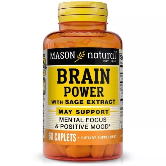 Mason Natural Brain Power With Sage Extract Caplet 60Ct