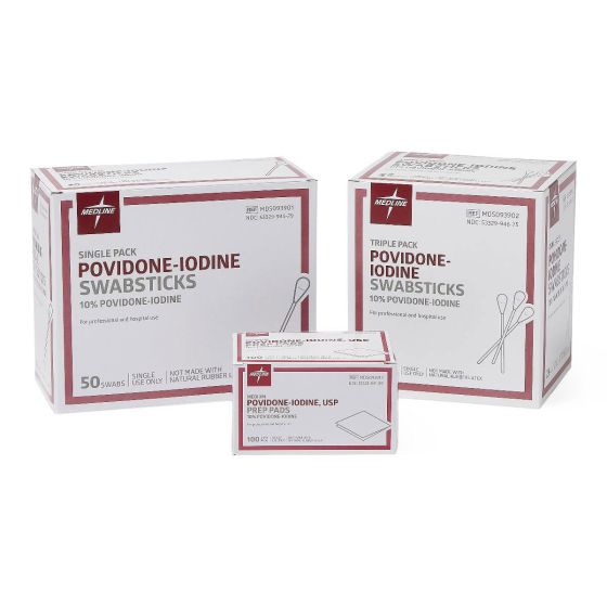 Medline Povidone-Iodine PVP Swabsticks - Shop All