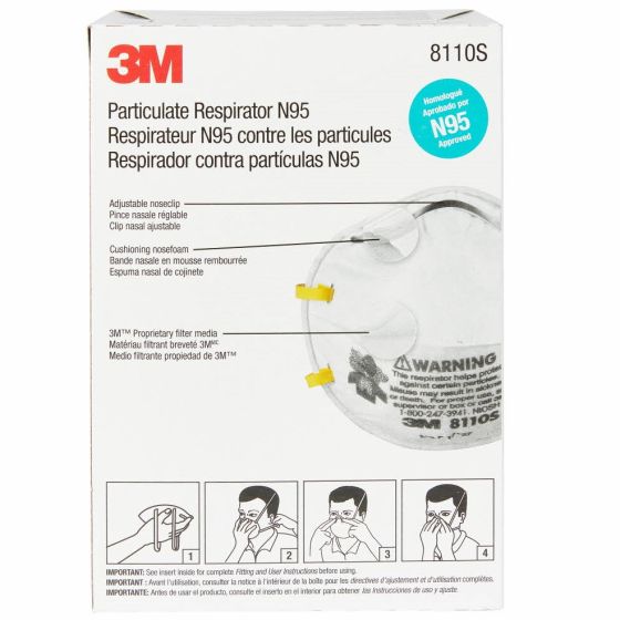 3M 8110S N95 Respirator Face Mask (Small 8210) - Shop All