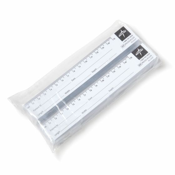 Medline Educare Paper Wound Ruler 25Ct