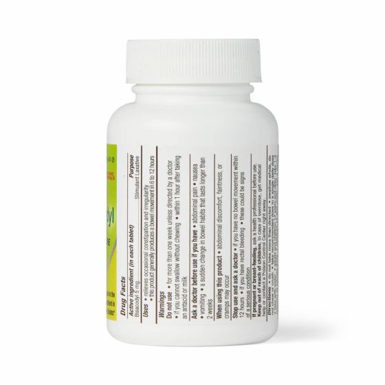 Bisacodyl Laxative Tablet 5mg 25Ct