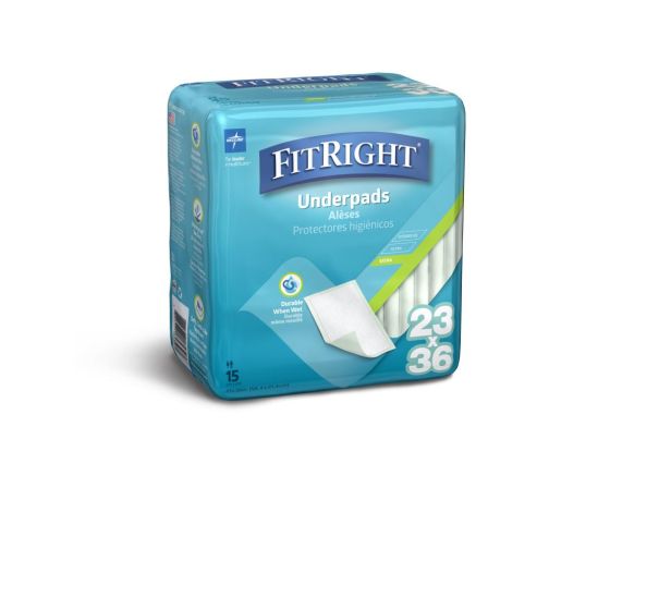 Medline FitRight Underpad Moderate Absorbency 23x36 150Ct