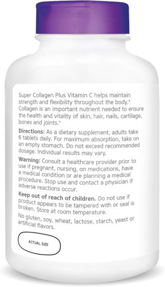 21st Century Super Collagen Plus Vitamin C Tablet 180Ct