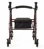 Medline Junior Rollator with 6in Wheels Burgundy 1Ct