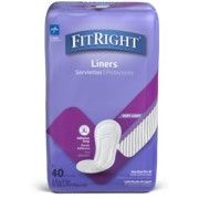 Medline FitRight Panty Liners 7in Very Light 40Ct