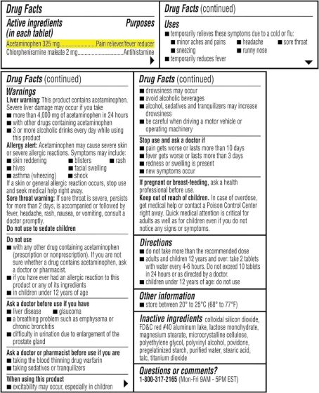 Coricidin High BP Cold and Flu Relief Tablet 20Ct