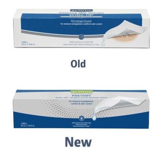 Remedy DriGo-HP Antibacterial Skinfold Sheet 10x144 1Ct