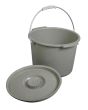 Guardian Replacement Commode Bucket with Lid/Handle 6Ct