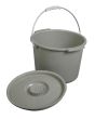 Medline Replacement Commode Bucket with Lid/Handle 1Ct
