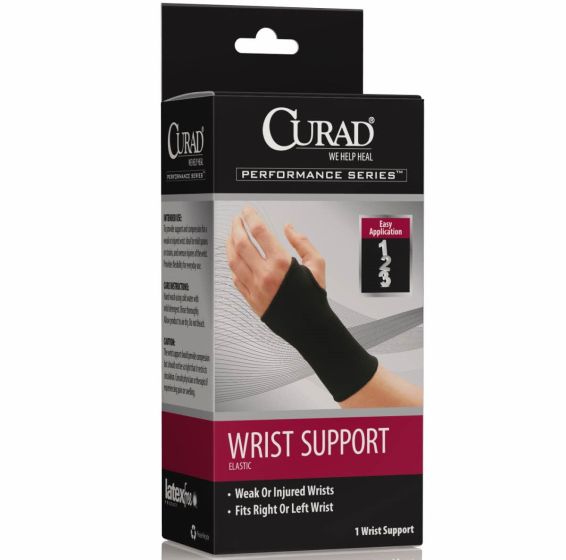 CURAD Performance Elastic Pull-Over Wrist Support L 1Ct