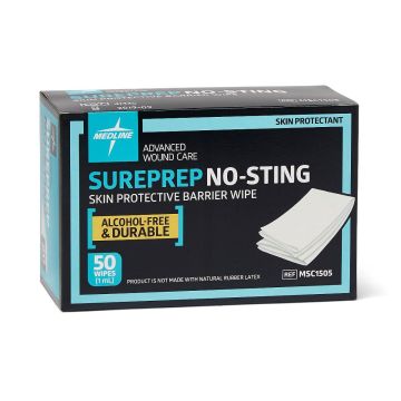 Medline SurePrep Skin Protectant Wipe 1000Ct