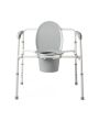 Medline XW 24in Steel Bariatric Commode 650lb Cap 1Ct
