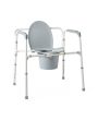 Medline XW 24in Steel Bariatric Commode 650lb Cap 1Ct