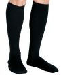 CURAD Knee Compression Dress Sock 8-15mmHg Black Lg 1Pr