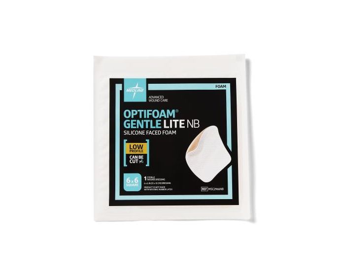 Optifoam Gentle Lite NB Silicone/Foam Wound Dressing 6x6 1Ct