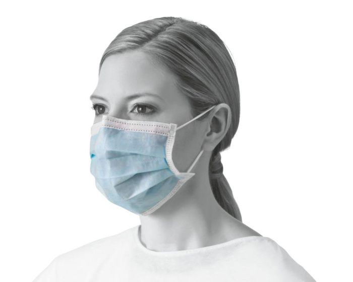 Medline ASTM Level 1 Blue 3-Ply Face Mask 300Ct
