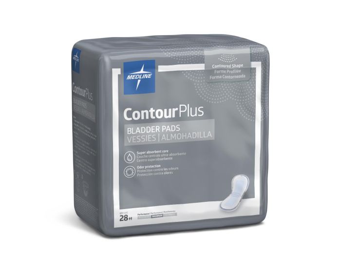 Medline ContourPlus Bladder Pad Maximum 6.5x13.5 28Ct