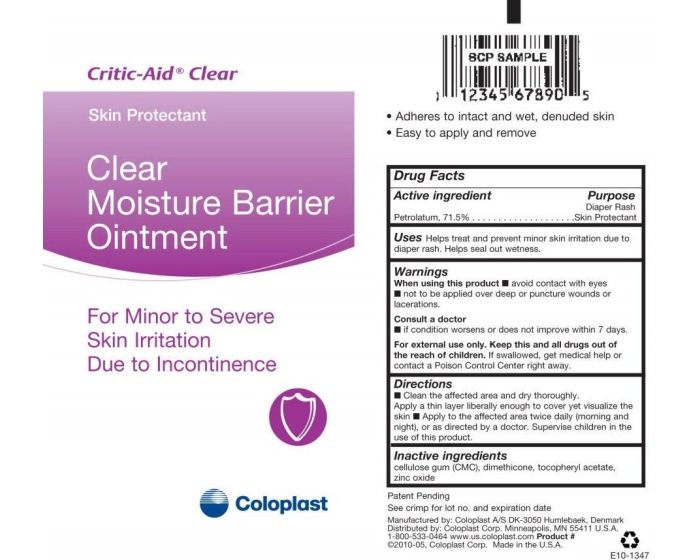 Critic-Aid Clear Barrier Cream, 2.5 oz. Tube, Case of 12