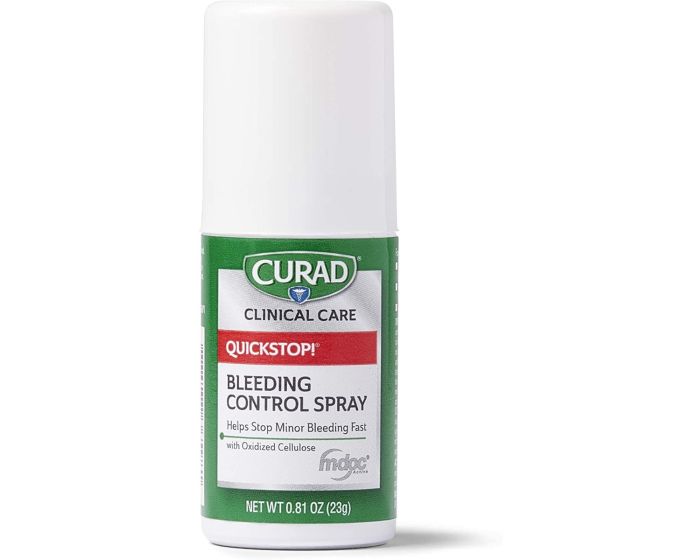 CURAD QuickStop! Bleeding Control Spray Bandage 0.81oz 24Ct
