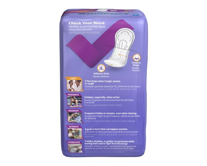 Medline FitRight Bladder Pad 3.5x9 Light 20Ct