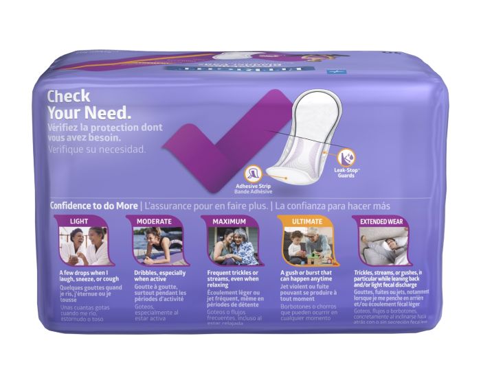 Medline FitRight Bladder Pad 5.5x15.75 Ultimate 10Ct