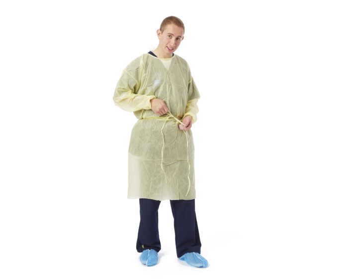 Medline Lightweight Cover Gown with Full Back 2XL 50Ct