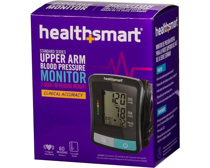 HealthSmart Standard Series Auto Blood Pressure Monitor 1Ct