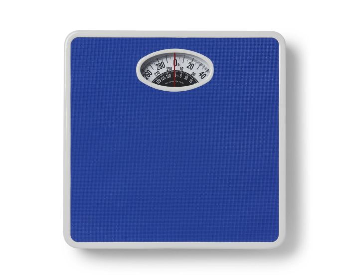 Medline Mechanical Bathroom Floor Scale 300lb Cap 1Ct