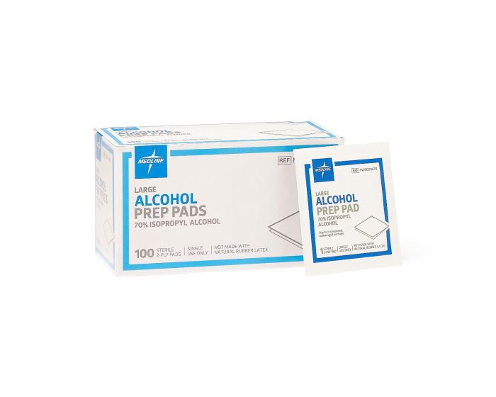 Medline Isopropyl Alcohol Prep Pad 1.75x3 1000Ct