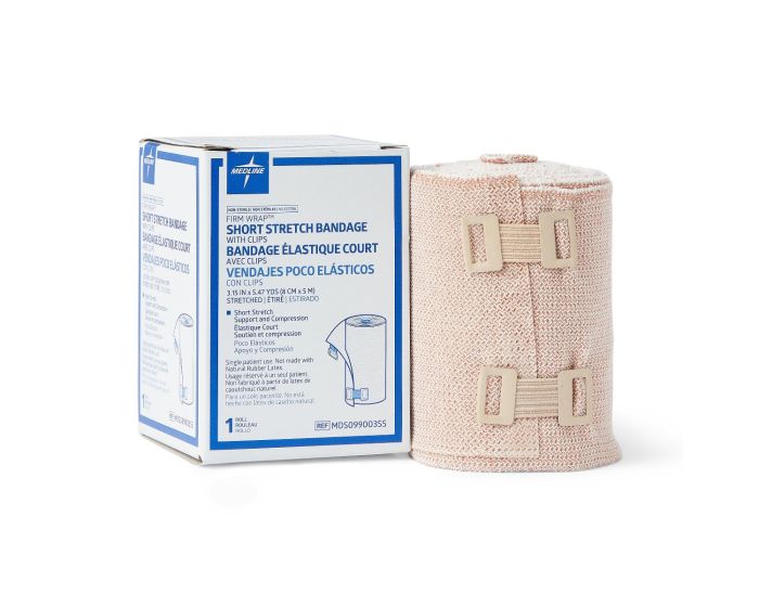 Medline Firm-Wrap Short Stretch Bandage 3.15in x 5.47yd 1Ct