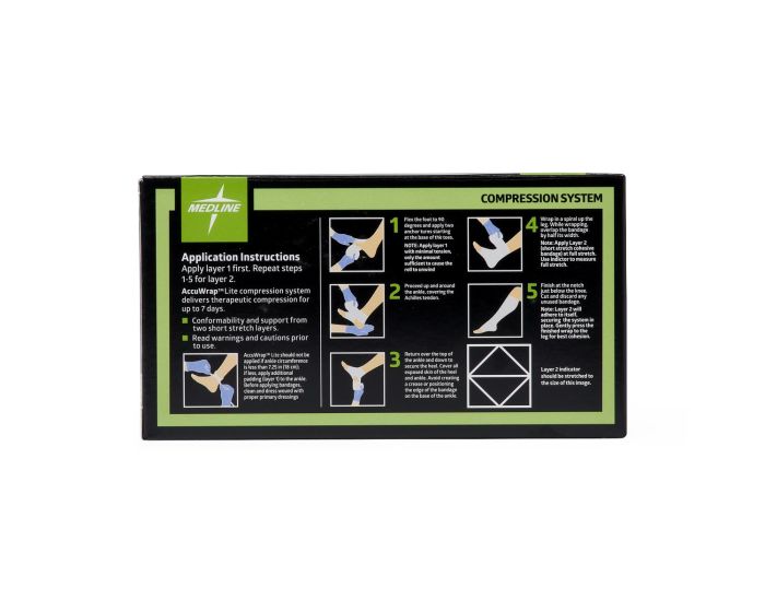 AccuWrap Lite 2-Layer Compression Bandage System 8Ct