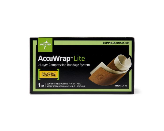 AccuWrap Lite 2-Layer Compression Bandage System 8Ct