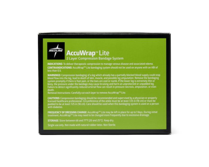 AccuWrap Lite 2-Layer Compression Bandage System 8Ct