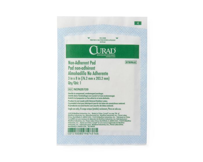 CURAD Sterile Nonadherent Pad 3x8 600Ct